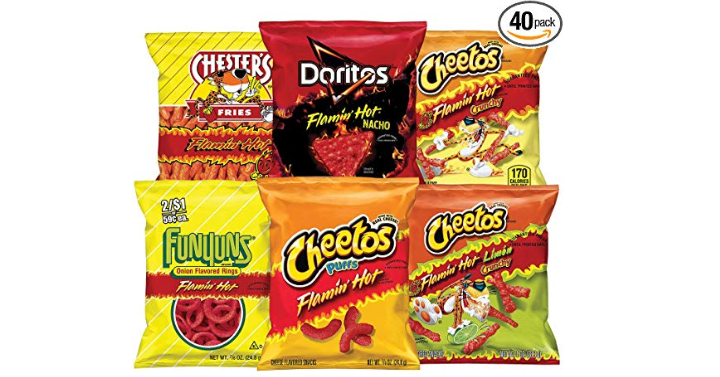 Frito Lay Flamin Hot Mix Variety Pack 40 Count Only 10 52 Shipped