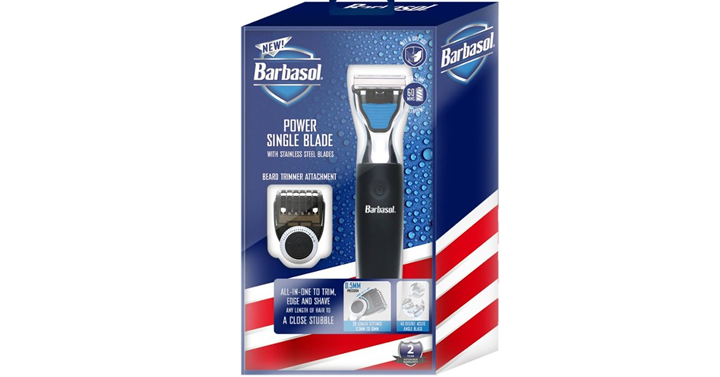 Barbasol Rechargeable Power Single Blade Wet/Dry Electric Shaver with ...