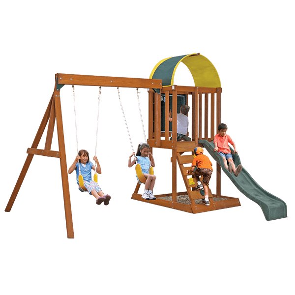KidKraft Ainsley Wooden Swing Set / Playset – Only $279! Walmart Big ...