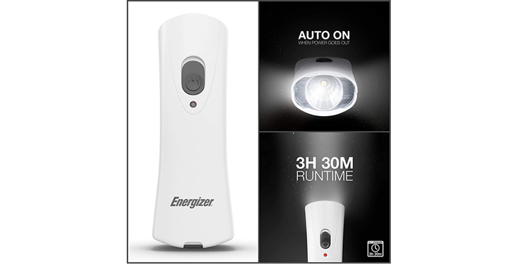 ENERGIZER Compact Rechargeable Emergency LED Flashlight, Plug-in Power ...