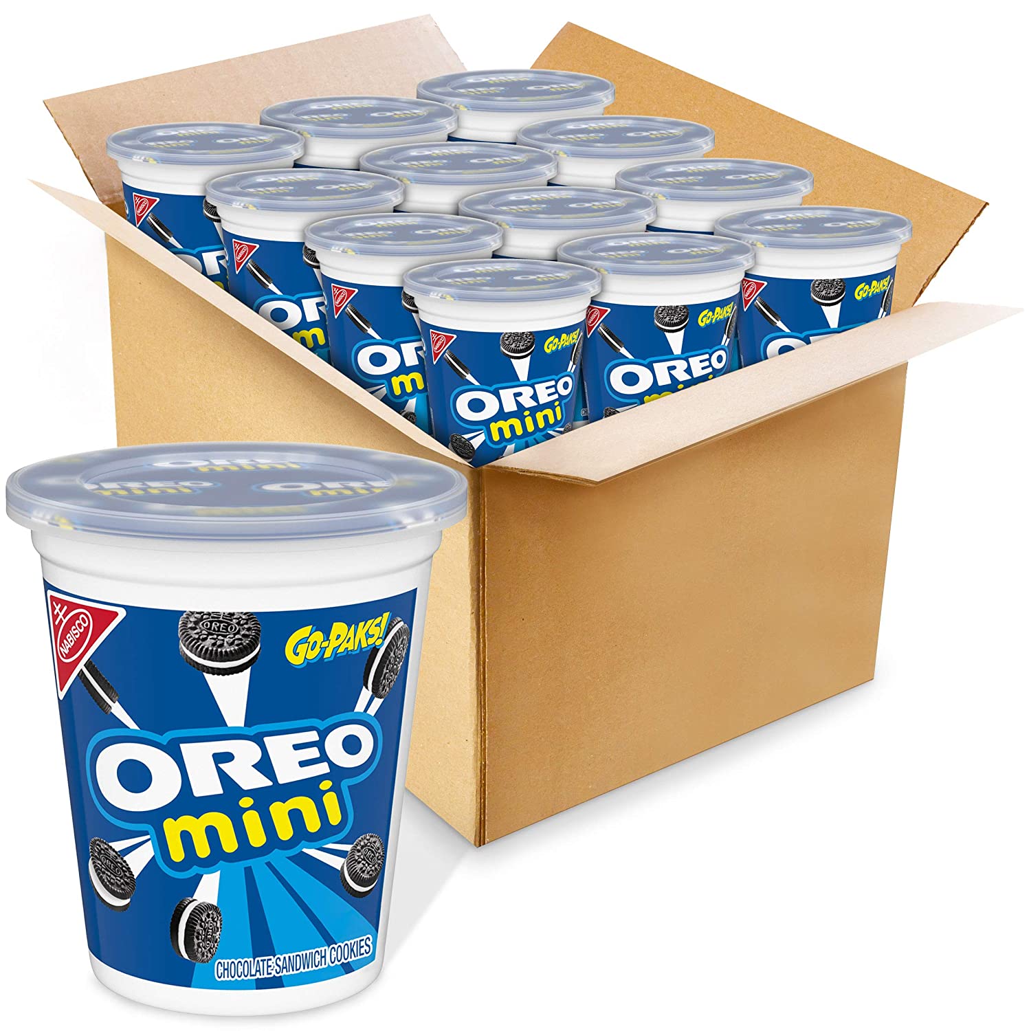 OREO Mini Chocolate Sandwich Cookies, On The Go Snacks, 12 – 3.5 oz Go ...