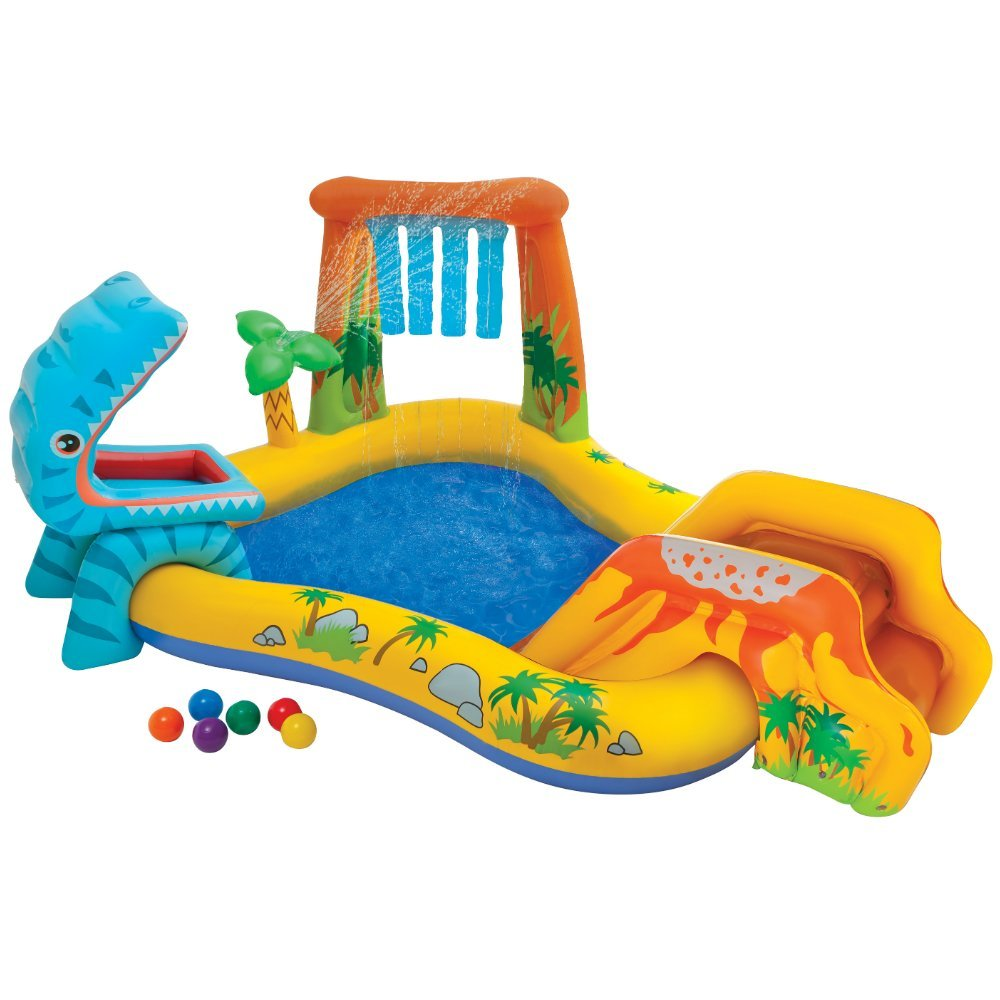 Intex Dinosaur Water slide Play Center – Just $52.99! - Pinching Your ...