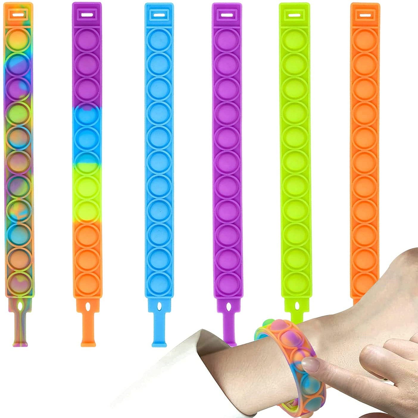 Fidget Push Toys Bracelet 6 Pack Only $9.99! That’s $1.66 Each ...