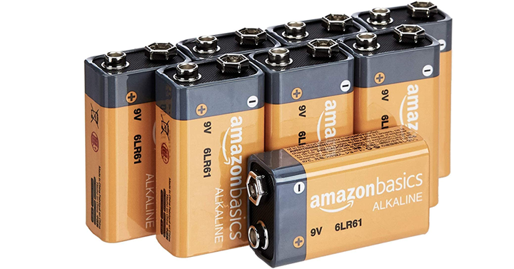AmazonBasics 9 Volt Everyday Alkaline Batteries – Pack of 8 – Just $8. ... AmazonBasics 9 Volt Everyday Alkaline Batteries – Pack of 8 – Just $8. ...