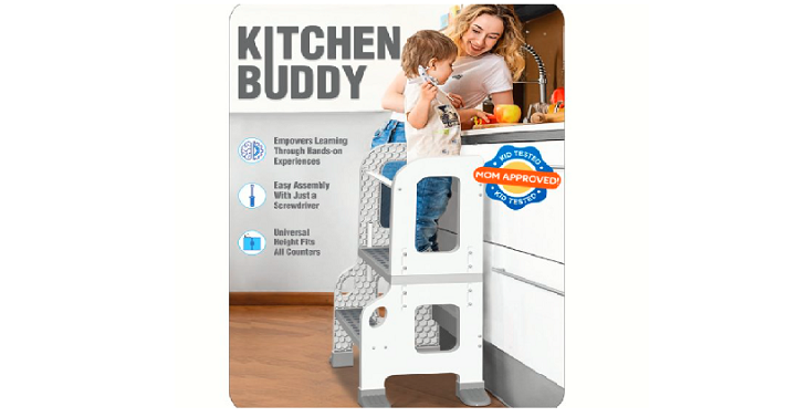 Kitchen Buddy 2-in-1 Kids Helper Stool Only $48.38 Shipped! (Reg. $79. ...