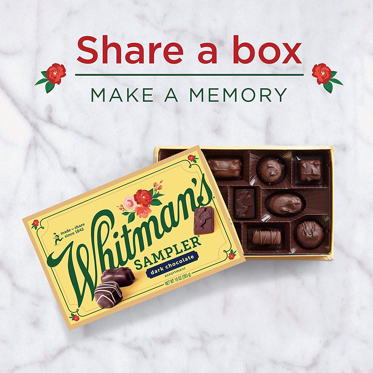 Whitman’s Sampler Dark Chocolates Gift Box, 10 Ounce (22 Pieces) – Only ...