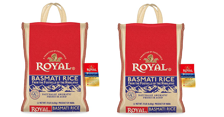 Authentic Royal Royal Basmati Rice, 15-Pound Bag Only $14.54 ...