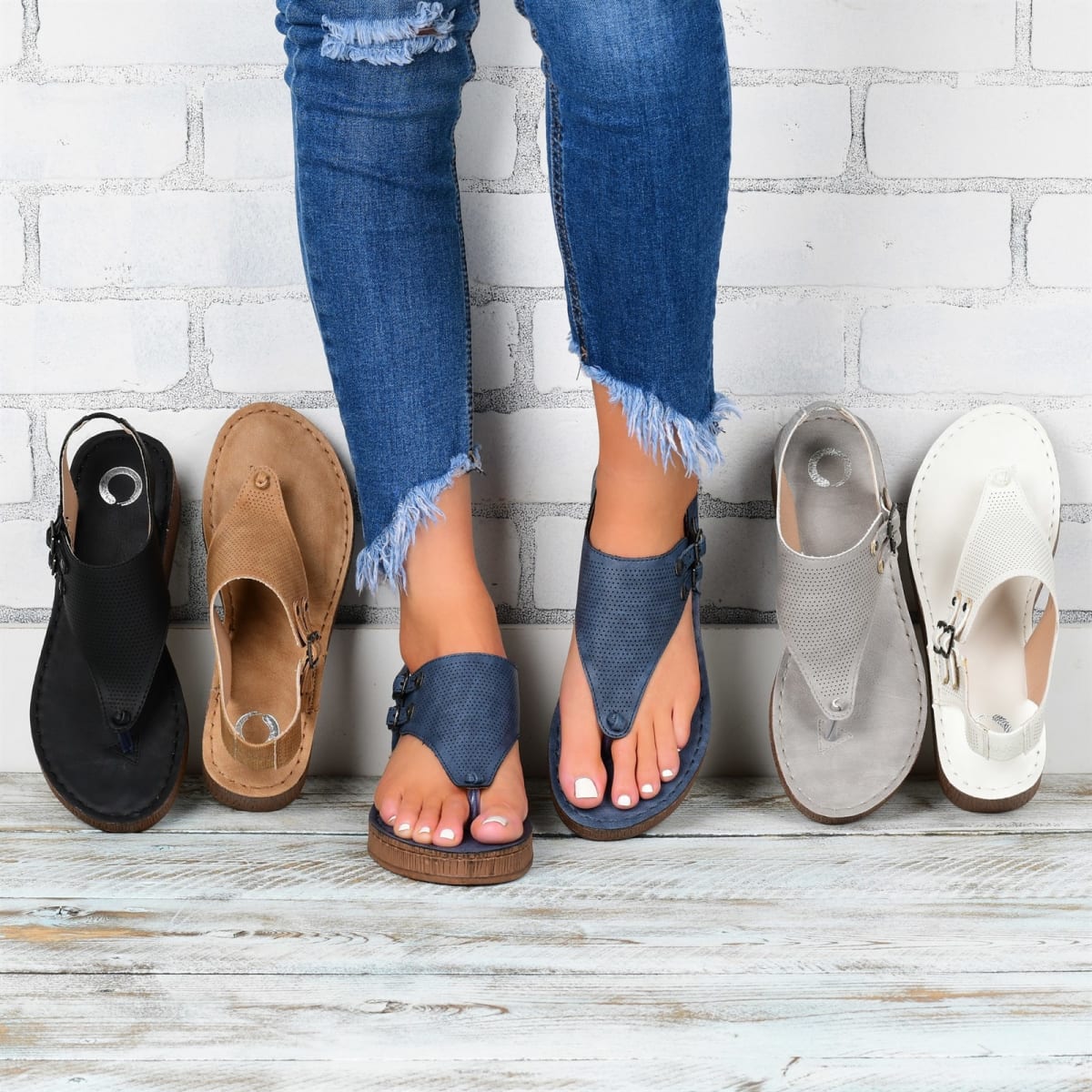 Perforated Toe Wedge Sandals – Only $38.99! - Pinching Your Pennies