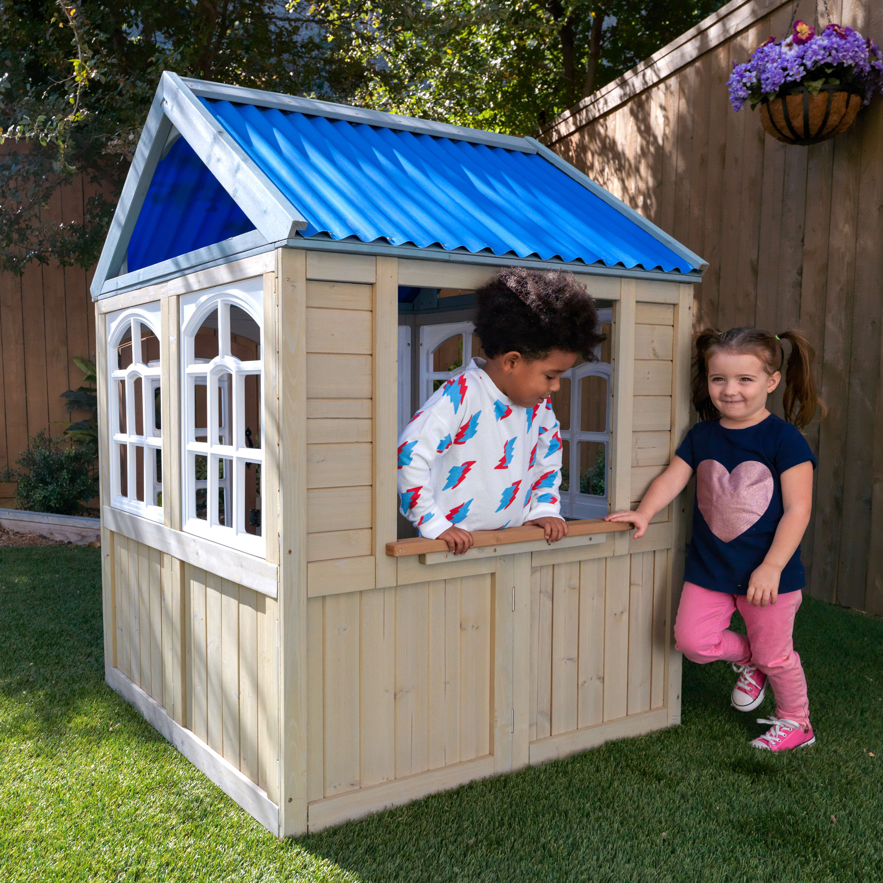KidKraft Cooper Wooden Outdoor Playhouse – Only $99! - Pinching Your ...