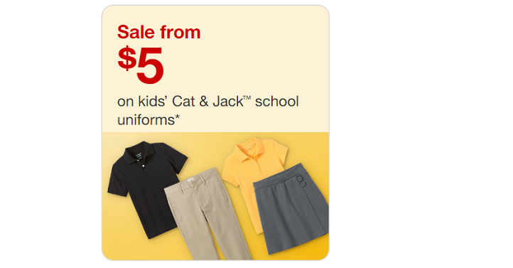 Target: Kids Cat & Jack School Uniforms From $5.00! - Pinching Your Pennies