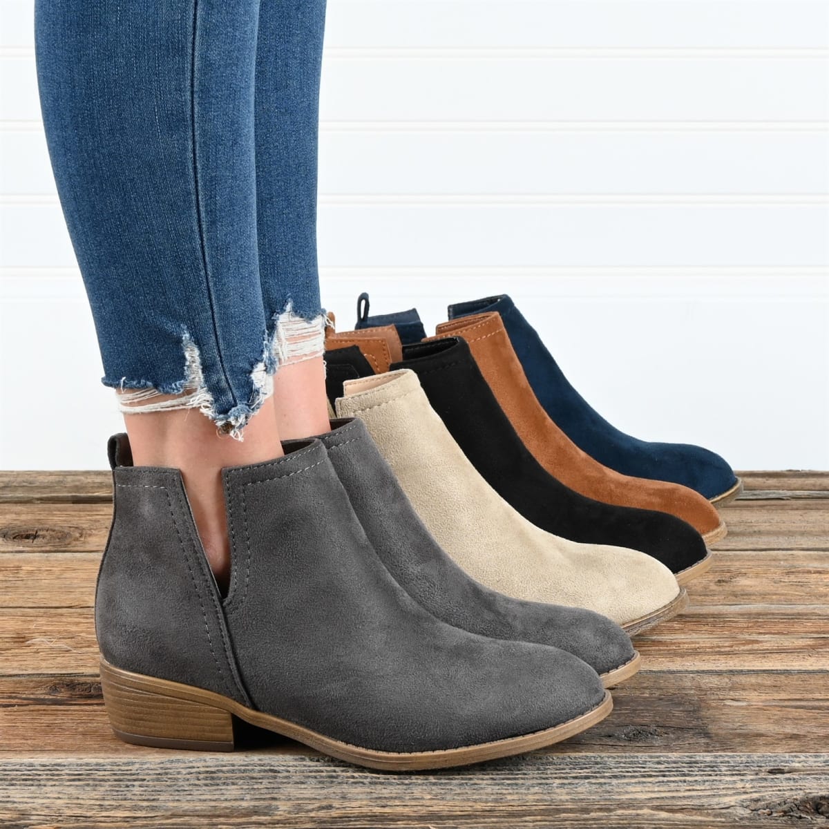 Classic Side Split Booties – Only $42.99! - Pinching Your Pennies