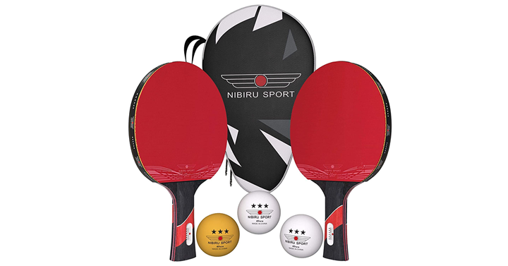 Ping Pong Table Tennis Paddles Set of 2 – Premium Paddles Kit with 2 ...