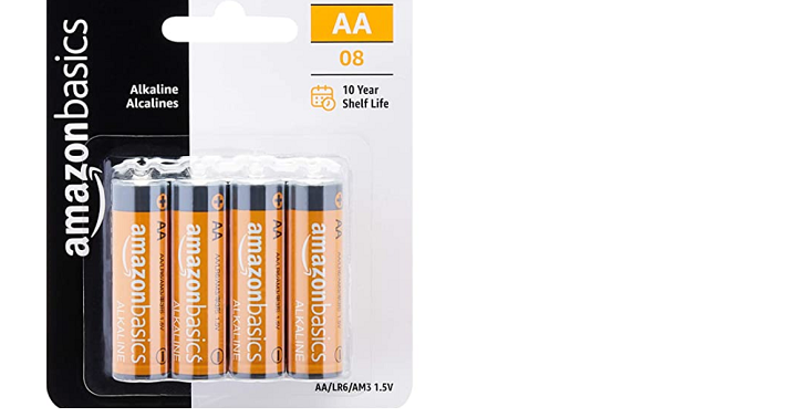 Amazon Basics AA 1.5 Volt Performance Alkaline Batteries – Pack of 8 ... Amazon Basics AA 1.5 Volt Performance Alkaline Batteries – Pack of 8 ...