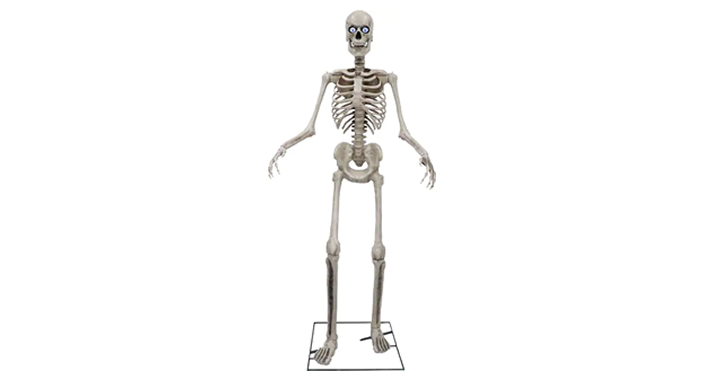 8ft Towering Skeleton with Posable Arms, Moving Jaw – Just $149.99 ...