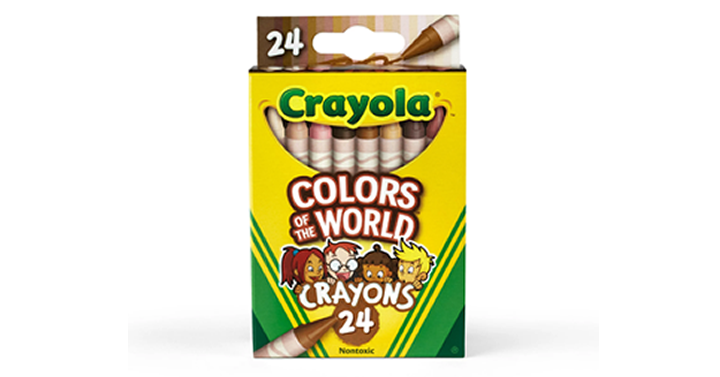Crayola Crayons 24 Pack, Colors of the World, Multicultural Crayons ...