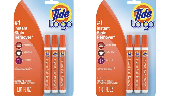 Tide To Go Instant Stain Remover Liquid Pen, 3 Count Only $5.20 Shipped ...