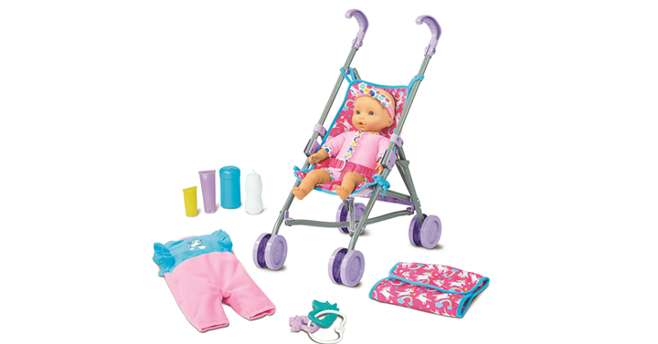 Kid Connection 10-Piece Baby Doll & Stroller Set – Just $19.97! Get in ...