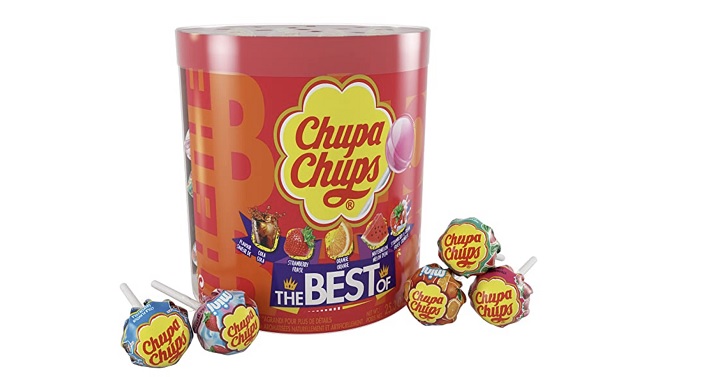 Chupa Chups Lollipops 60 Count, 5 Assorted Candy Flavors Only $9.12 ...