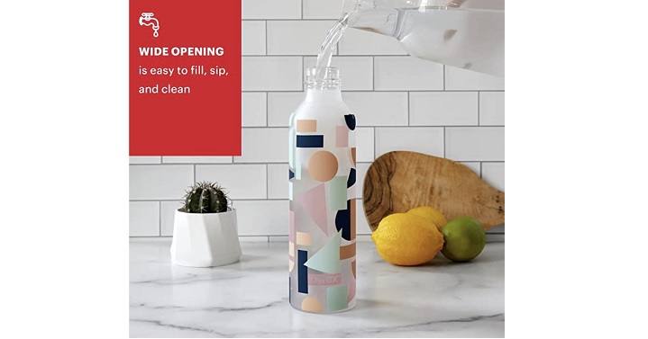 Pyrex 17.5-Oz Color Changing Glass Water Bottle Only $10.60! (Reg. $25 ...