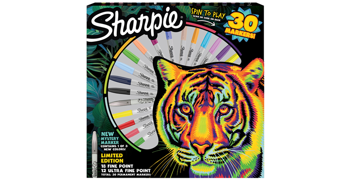Sharpie Permanent Marker Spinner Pack, 30 Markers – Just $12.00 ...