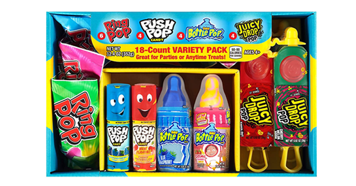 Bazooka Candy Brands Variety Candy Box – 18 Count Summer Candy – Just ...