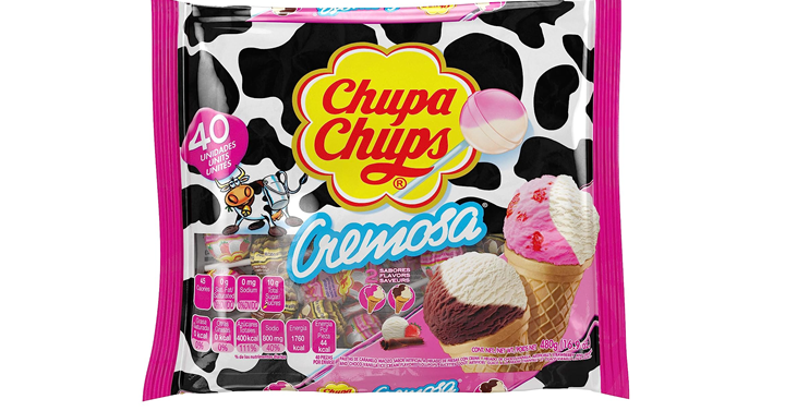 Chupa Chups Lollipops Candy, Cremosa Ice Cream, 2 Assorted Creamy ...