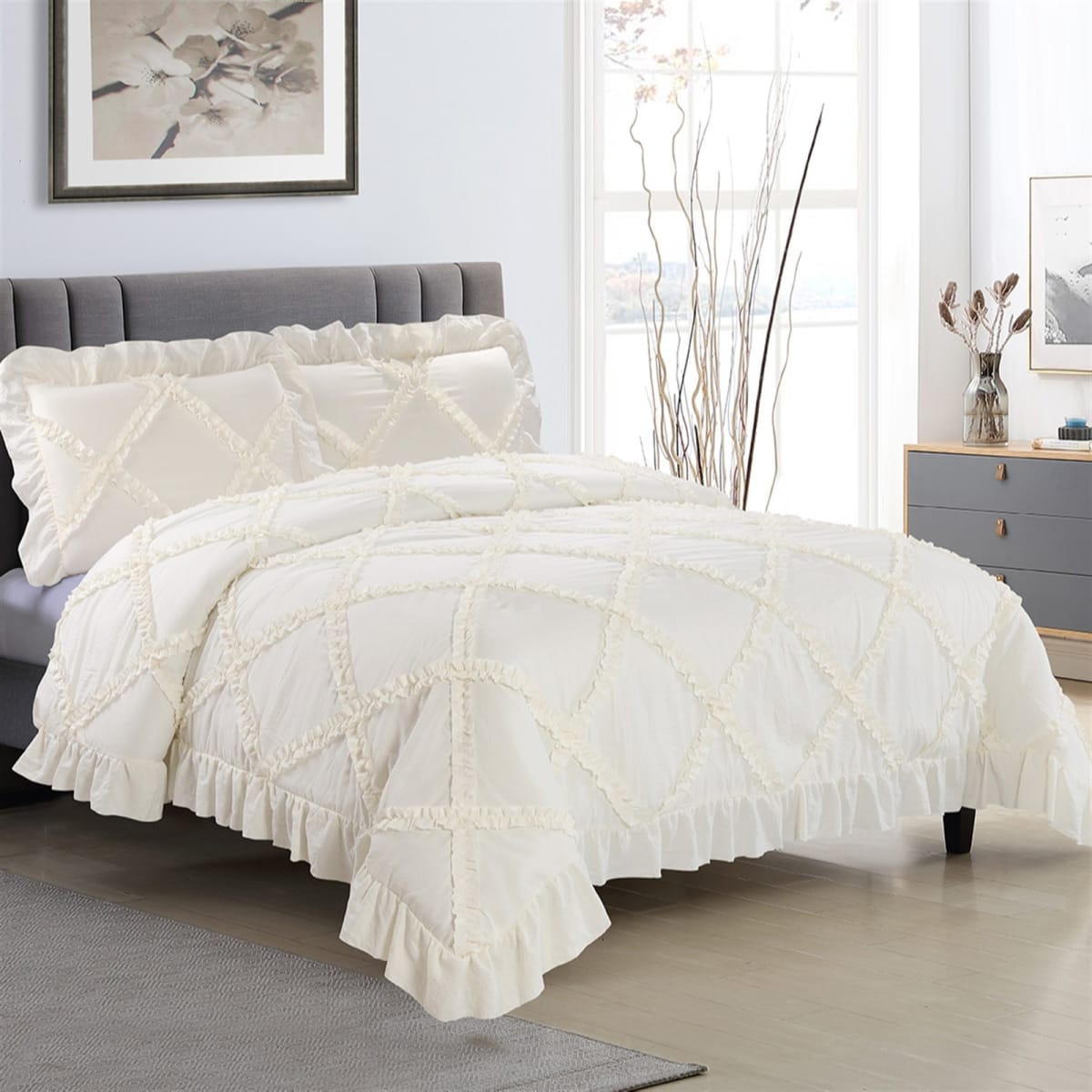 Luxury Handmade Ruffle Applique Comforter Set – Only $39.99! - Pinching ...