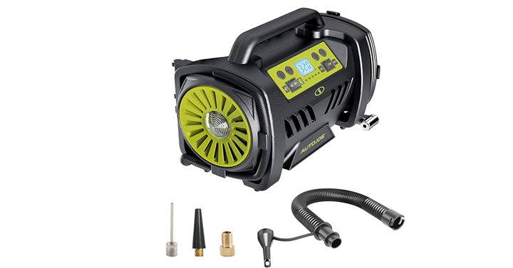 Auto Joe 12-Volt/120-Volt AC High Volume Tire Inflator/Deflator w ...