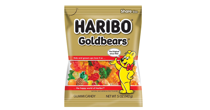 Haribo Gummi Candy, Original Gold-Bears, 5 Ounce Bags (Pack of 12 ...