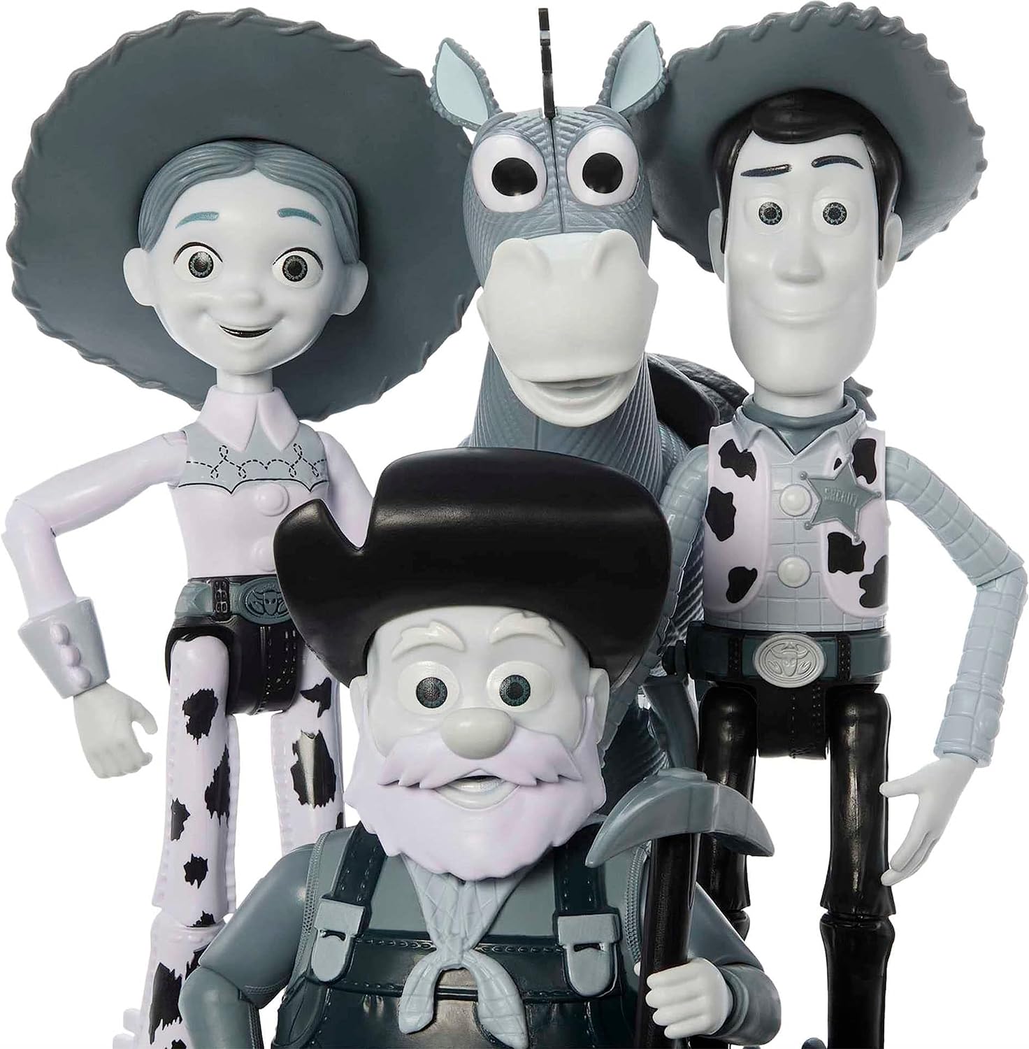 Mattel Disney and Pixar Toy Story Monochromatic Set of 4 Action Figures ...