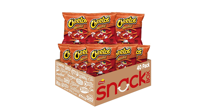 Cheetos Crunchy Cheese Flavored Snacks, 1 Ounce (Pack of 40) – Just $12 ...