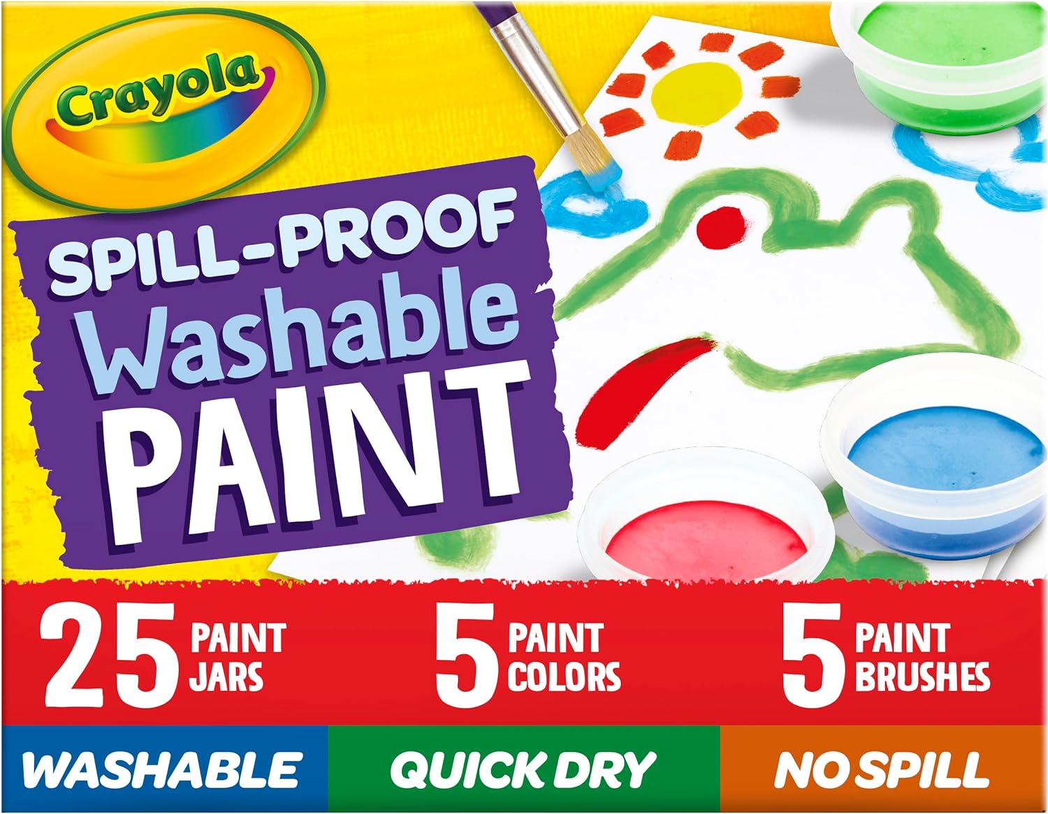 Crayola Spill Proof Paint Set (25 Count) – Only $19.99! - Pinching Your ...