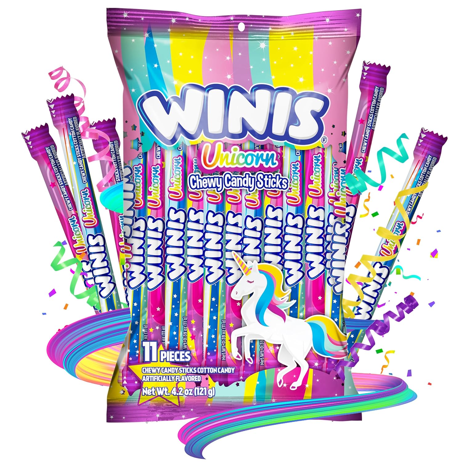 Winis Unicorn Chewy Candy Swirl (11 Pieces) – Only $2.39! - Pinching ...