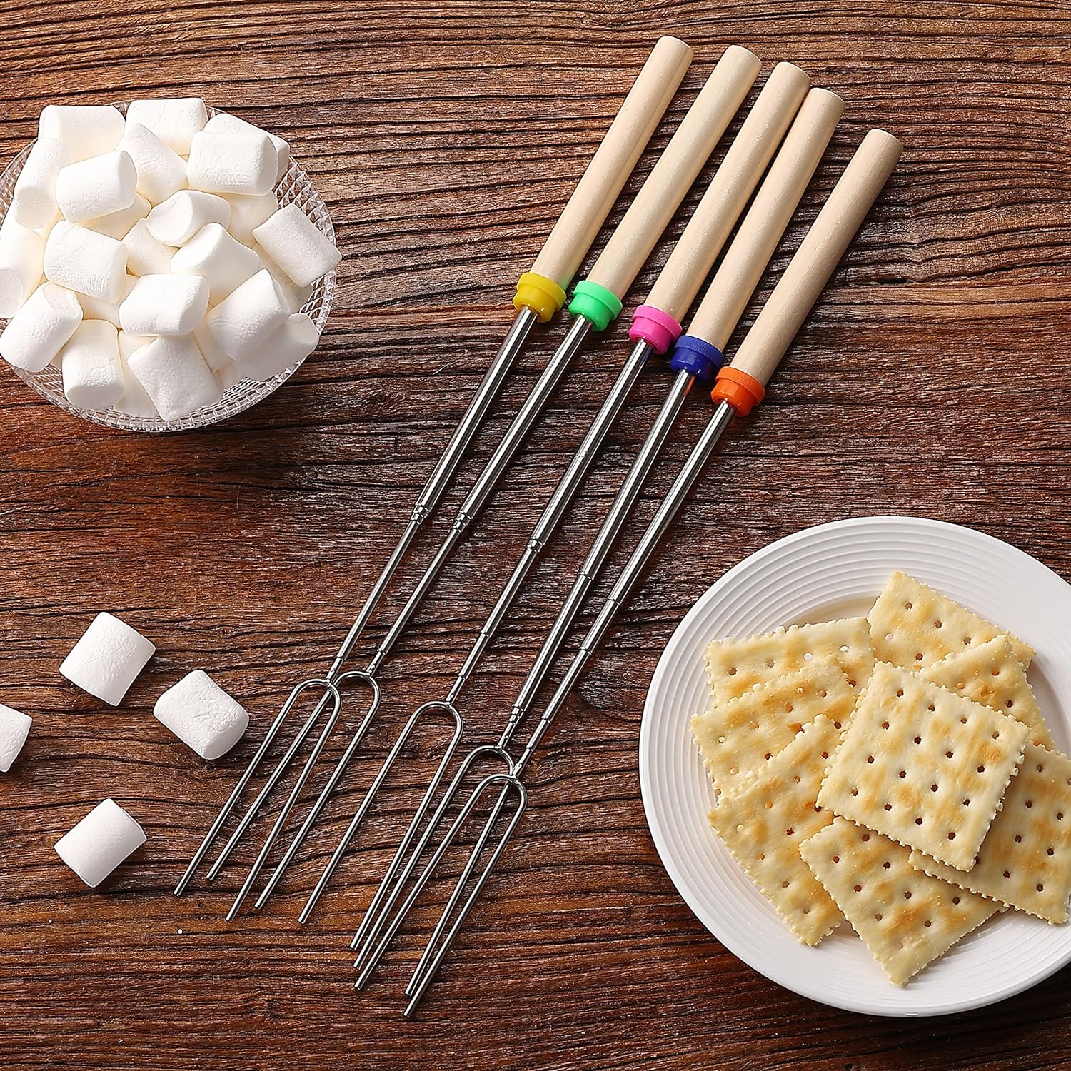 Extendable Stainless Steel Roasting Sticks, 5 Pack – Only $5.99 ...