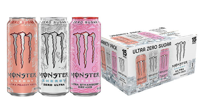 Monster Energy Ultra Variety Pack, Sugar Free Energy Drink, 16 Ounce ...